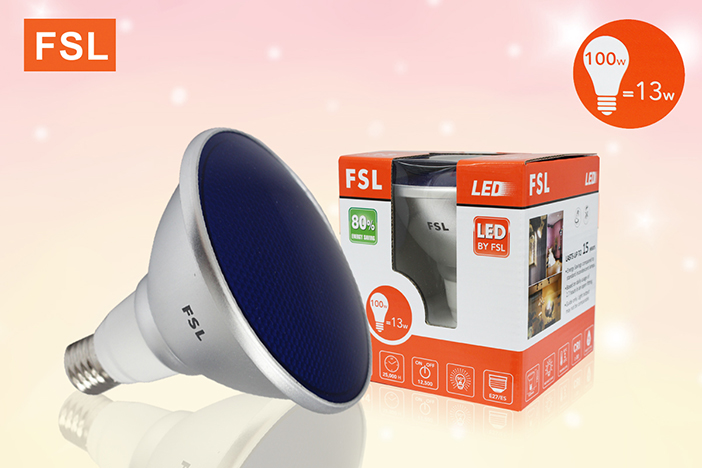 หลอด PAR38-13W สีน้ำเงิน